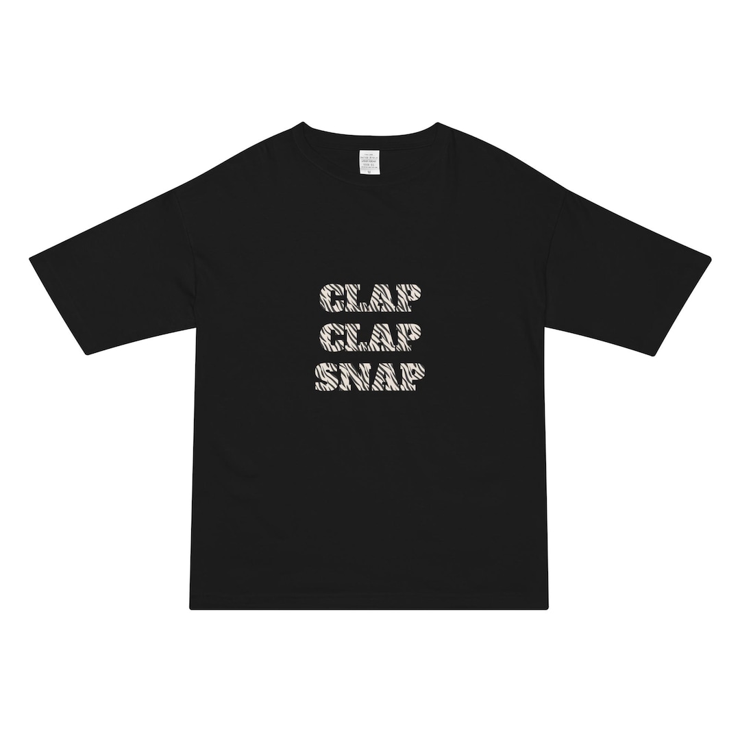 CLAP CLAP SNAP Big Silhouette T-shirt | Oversized Streetwear Tee ...