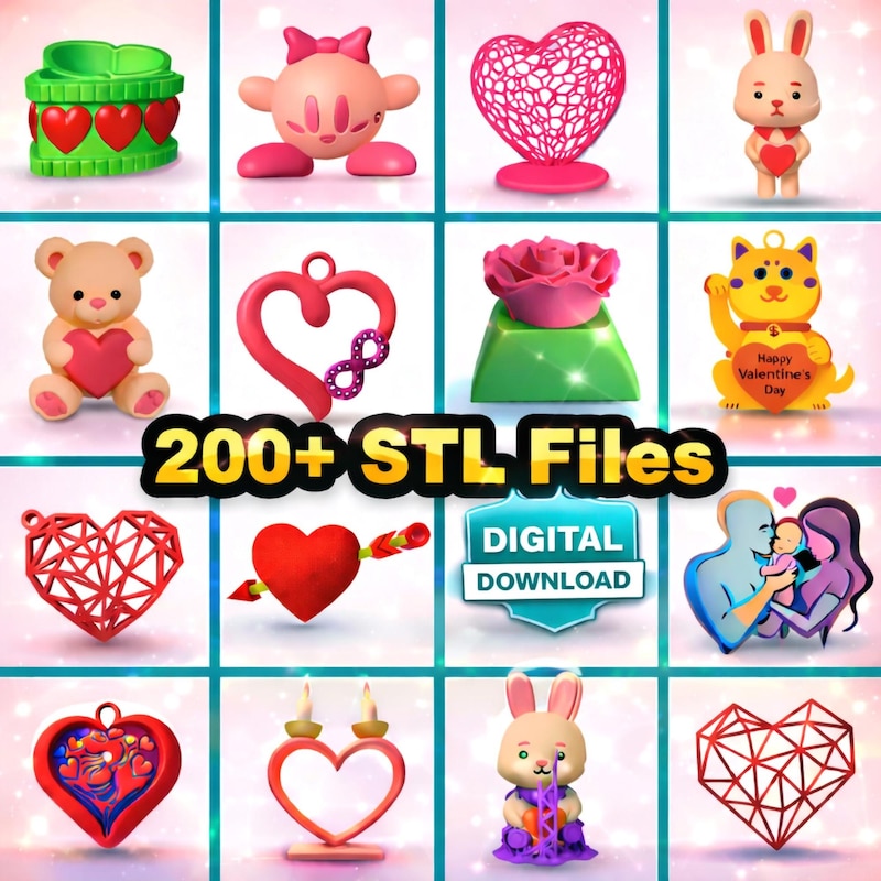 Valentine 3d Files Stl - Etsy