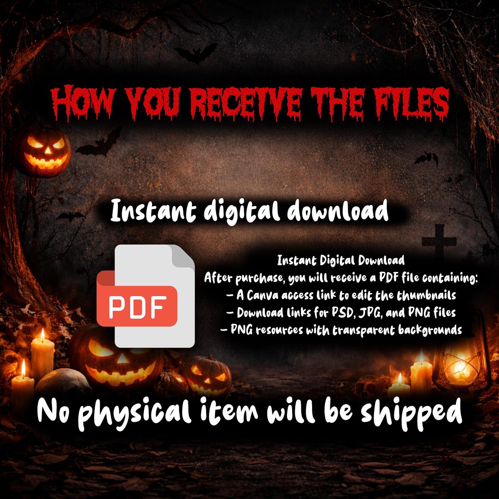 Horror Youtube Thumbnails for Story Games | Dark Scary Designs | Canva ...