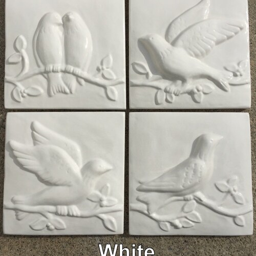 IN STOCK in 5 Glazes Sets of Seven Birds on a Vine Accent - Etsy