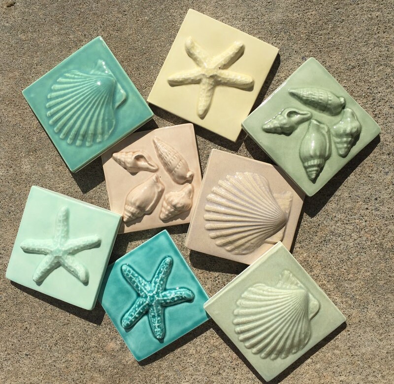 Home Improvement Set B Sand Dollar Three Whelks Three Shells 8 Colors ...