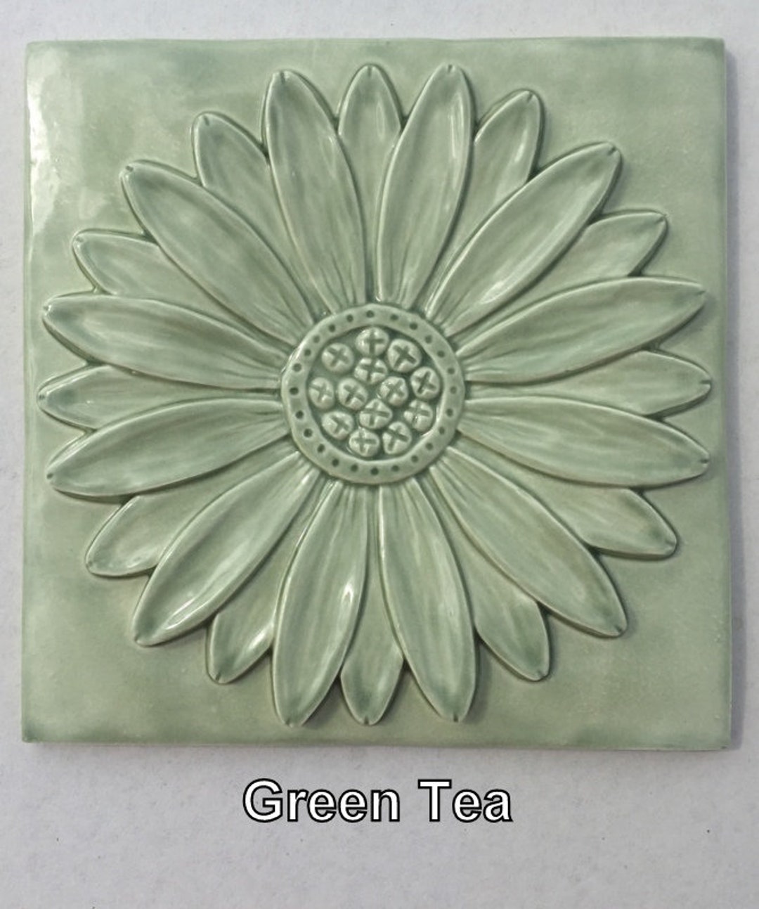 IN STOCK in 7 Glaze Colors 6x6 Daisy Accent Tile Kitchen Accent ...