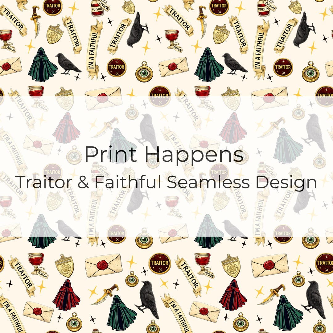 Medieval Mystery Seamless Pattern | Traitor & Faithful Inspired Digital ...