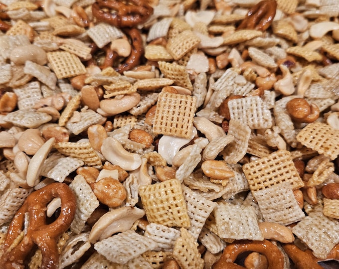 Handmade Chex Mix With Nuts: Original Flavor, Half Gallon Bag - Etsy