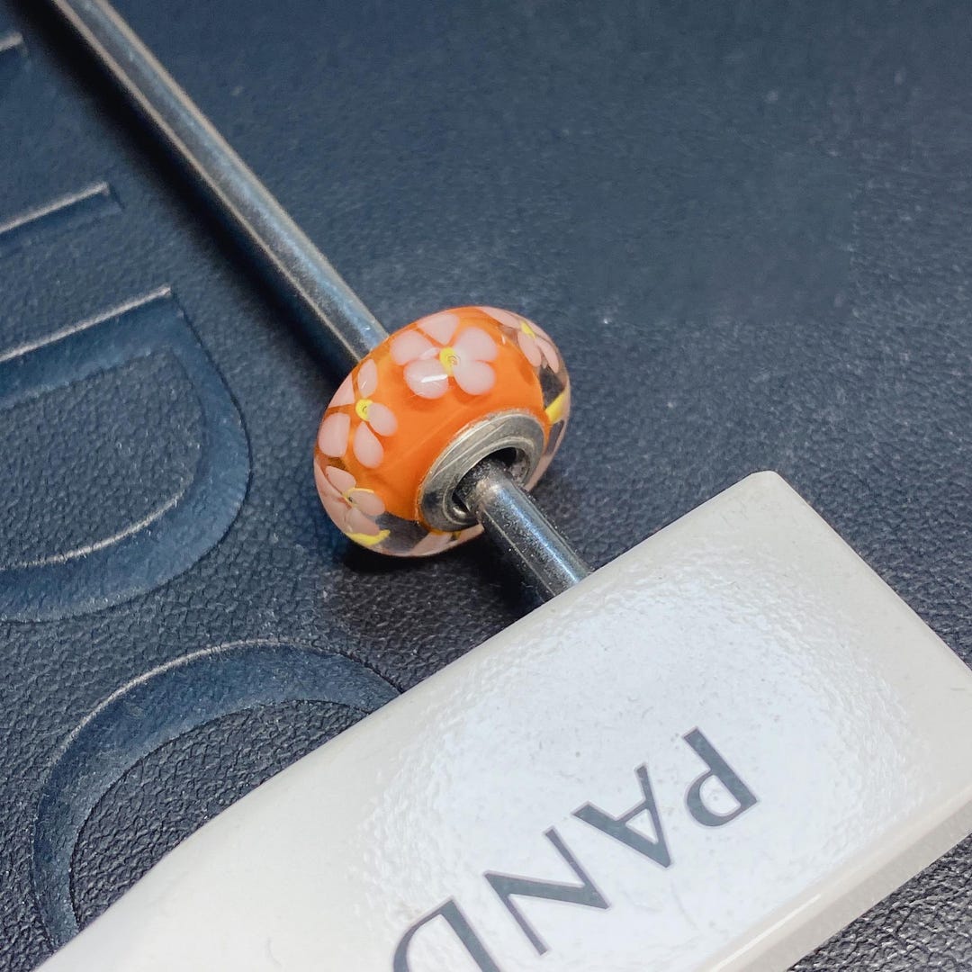Pandora Tropical Flower Murano Bead Charm - Etsy