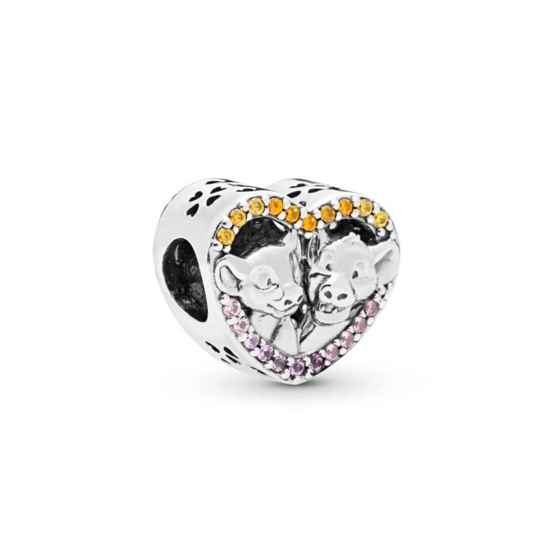 Pandora Sparkling Simba & Nala Charm the Lion King - Etsy