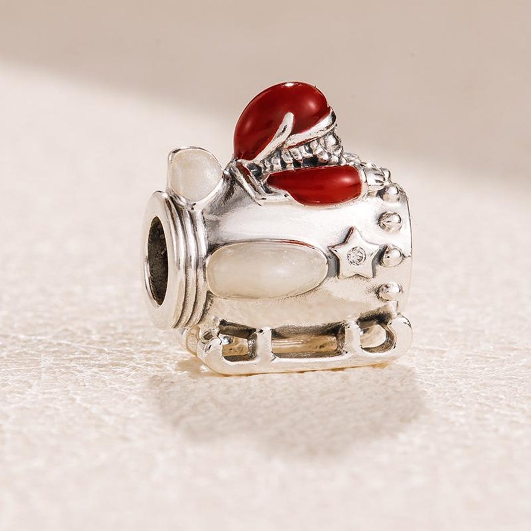 Pandora Sterling Silver Bead Santa in Space Charm Christmas - Etsy