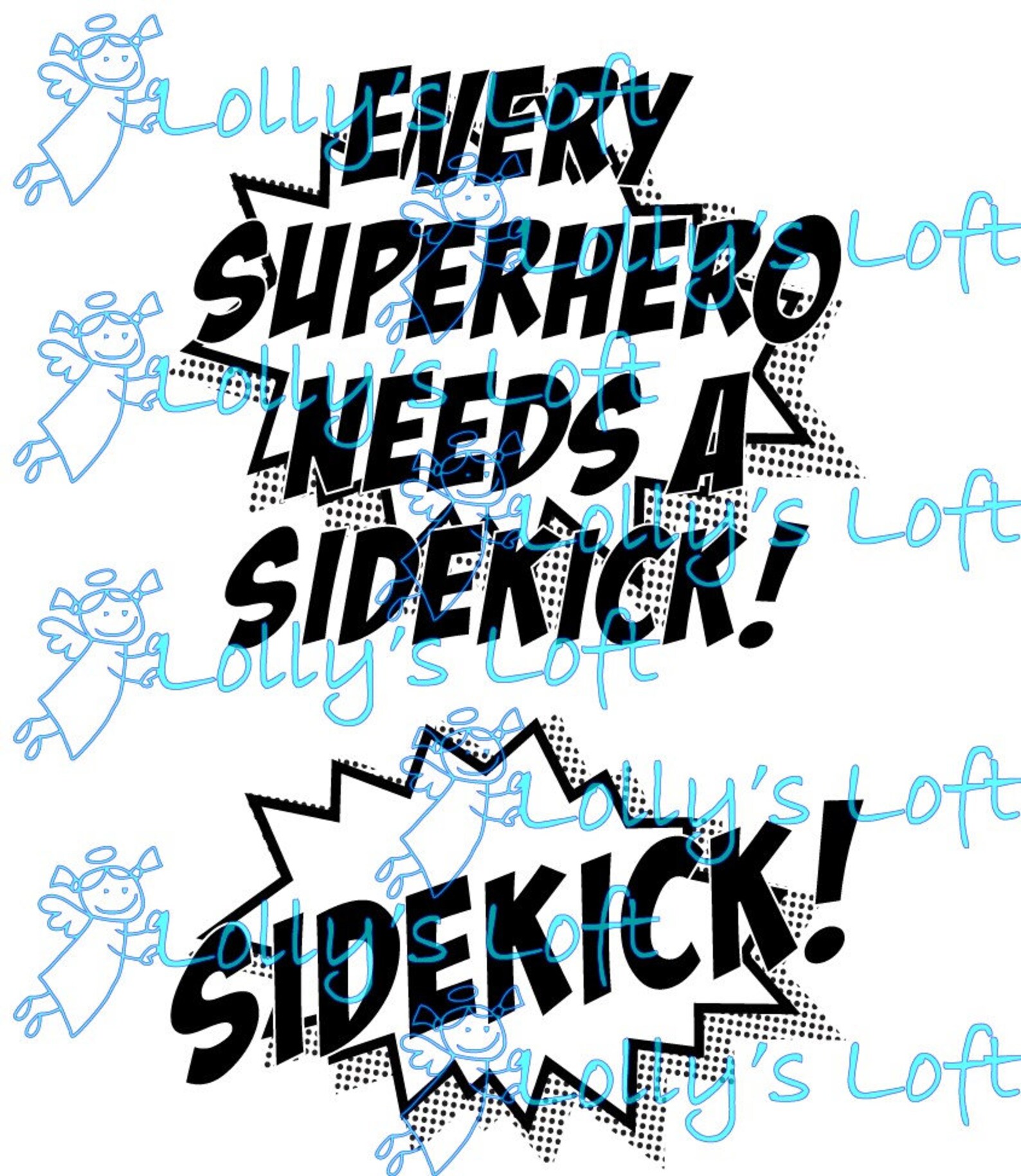 Superhero Sidekick SVG EPS Cut File for Silhouette - Etsy