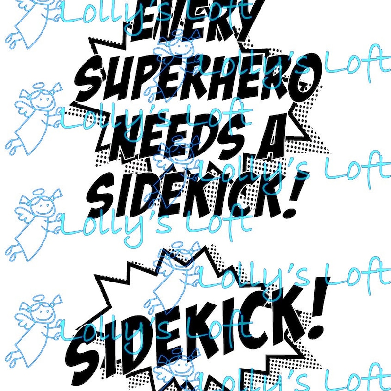 Superhero Sidekick - Etsy