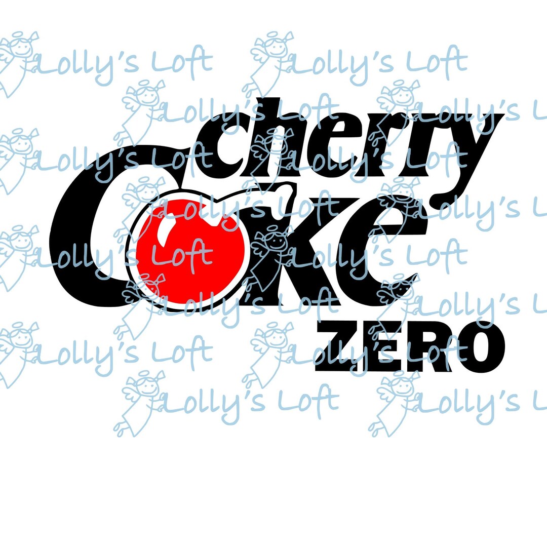 Cherry Coke Zero Sugar SVG Cut File for Silhouette - Etsy
