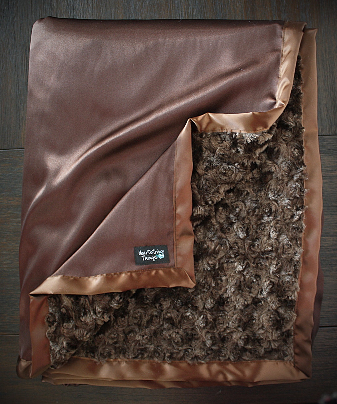 Minky Blanket, Adult Minky, Minky for Dad, Gift for Men, Brown Blanket ...