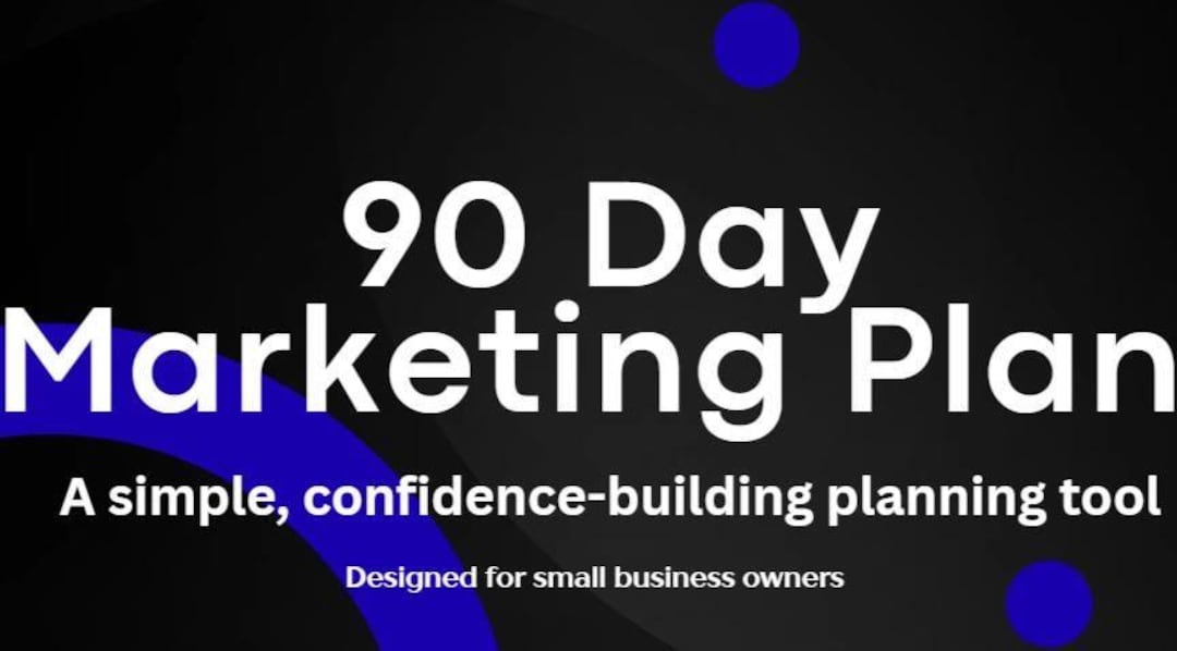 90 Day Marketing Plan Template for Small Businesses | Simple Marketing ...