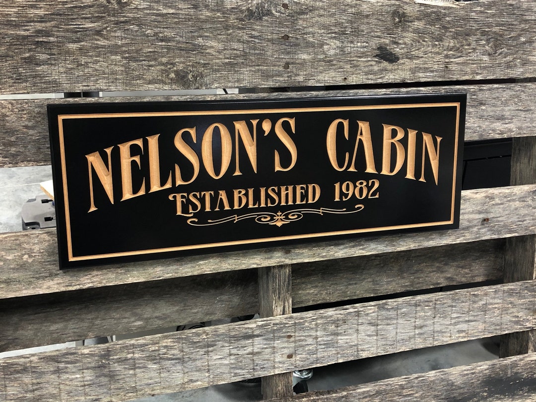 Custom Cabin Sign Lake House Sign Beach House Sign - Etsy