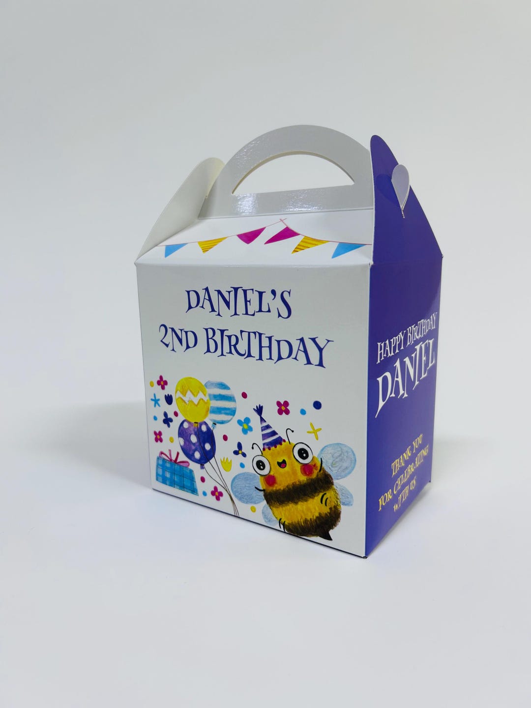 Customizable Bee Themed Birthday Party Treat Box in Bulk - Etsy