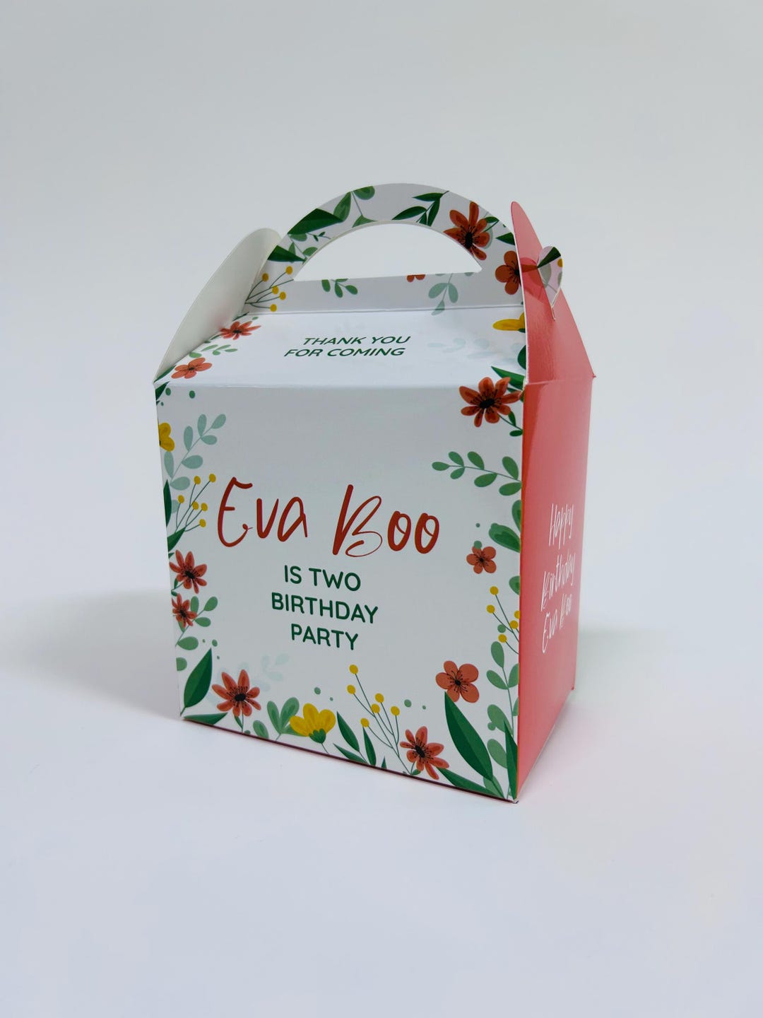 Flower Themed Personalized Treat Boxes Advent Party Box Favours - Etsy