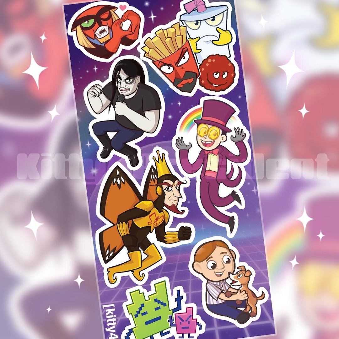 Adult Swim Sticker Sheet - Etsy