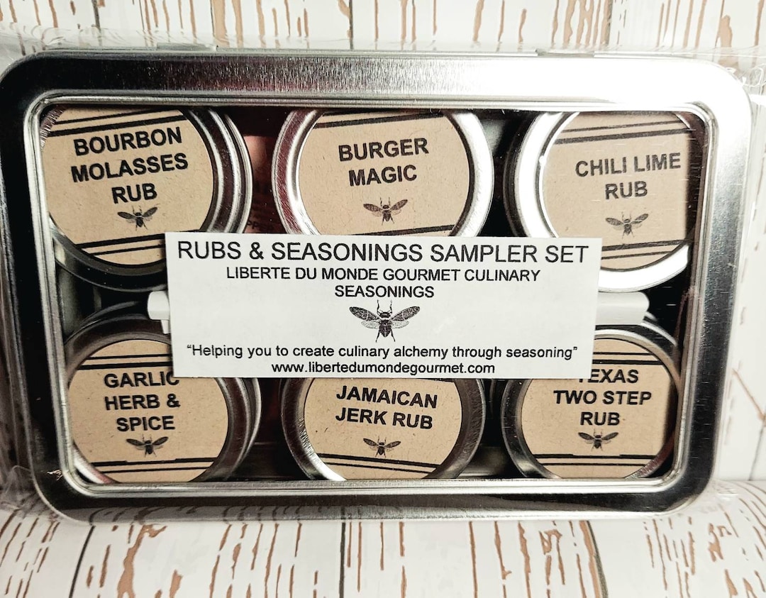 Rubs & Seasonings Sampler Set Half Ounce Tins - Etsy