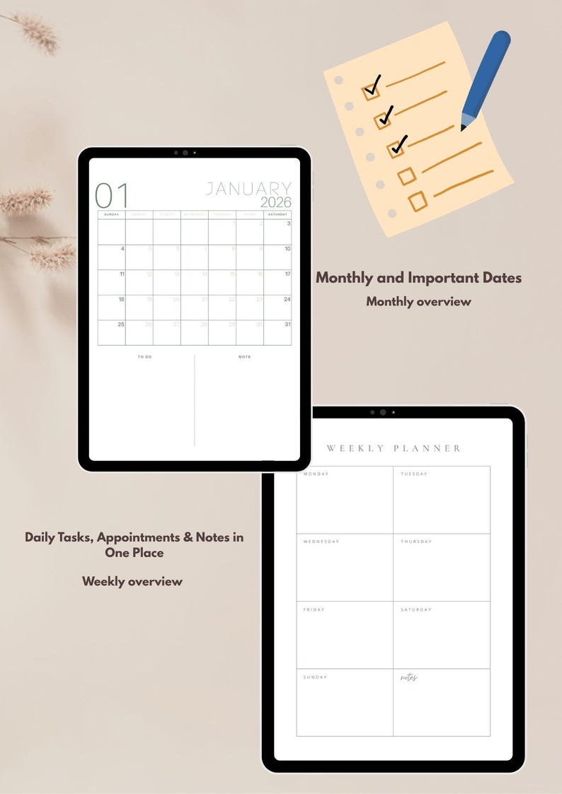 2026 DIGITAL PLANNER - Etsy UK