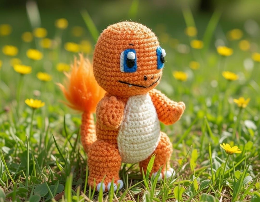Fire Lizard Crochet Pattern PDF, Charmander Inspired Amigurumi Pattern ...