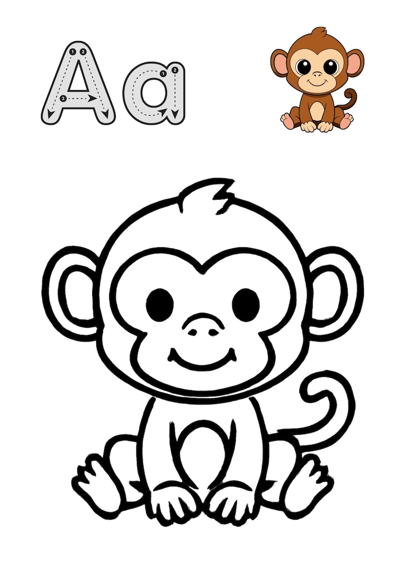 A-Z Coloring and Learning Book for Children — Alphabet Coloring Book ...