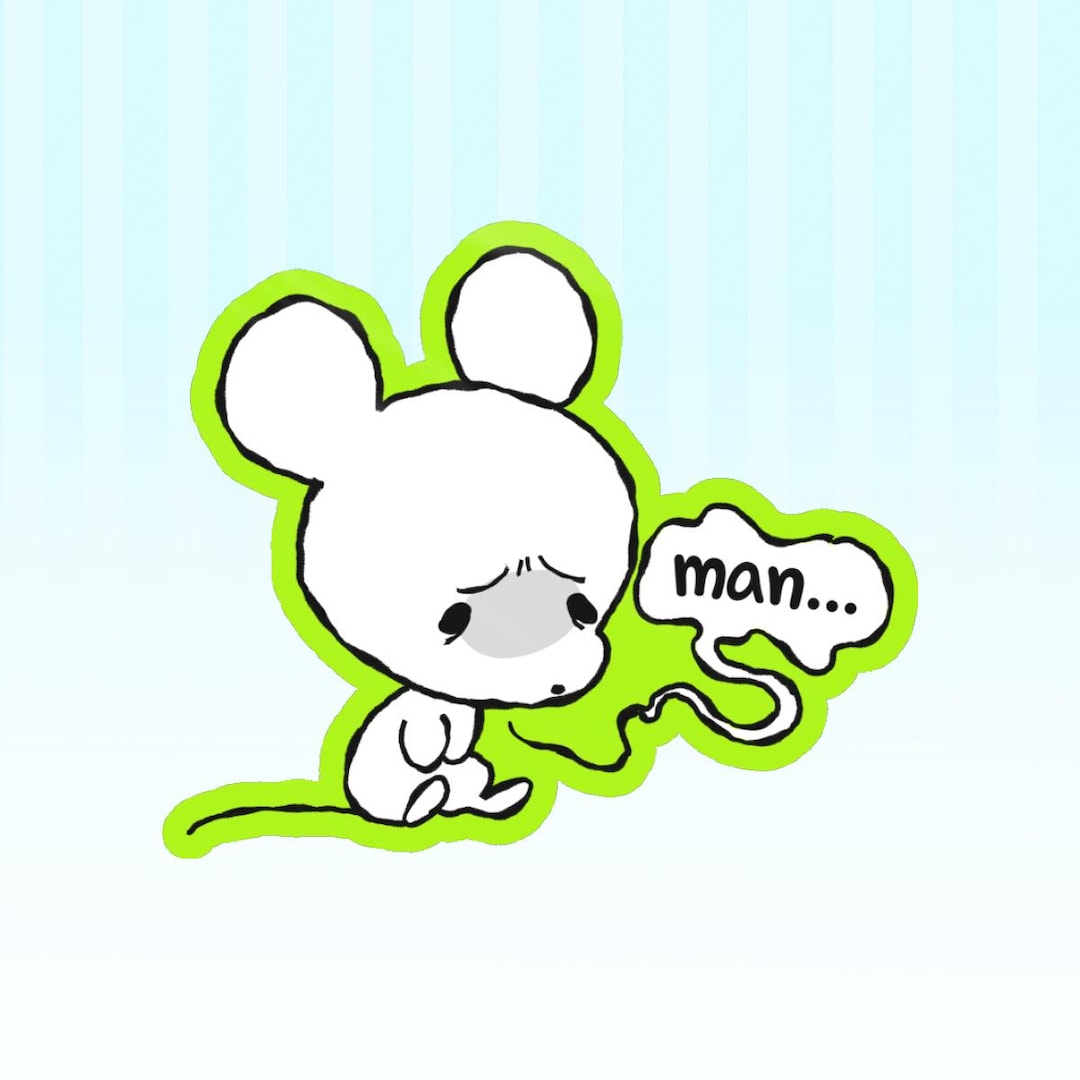 Sad Rat Sticker - Etsy