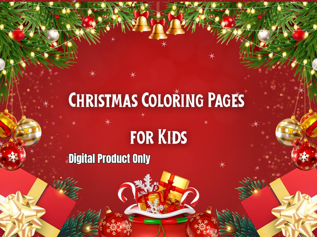 Christmas Coloring Pages for Kids | Printable Christmas Coloring Book ...