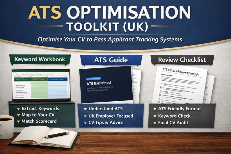 ATS CV Optimisation Toolkit | UK Job Search | Workbook and Guide ...
