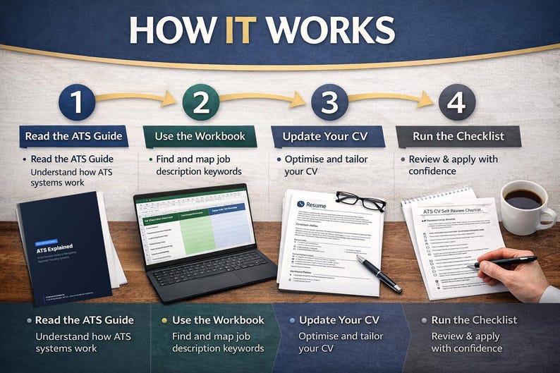 ATS CV Optimisation Toolkit | UK Job Search | Workbook and Guide ...
