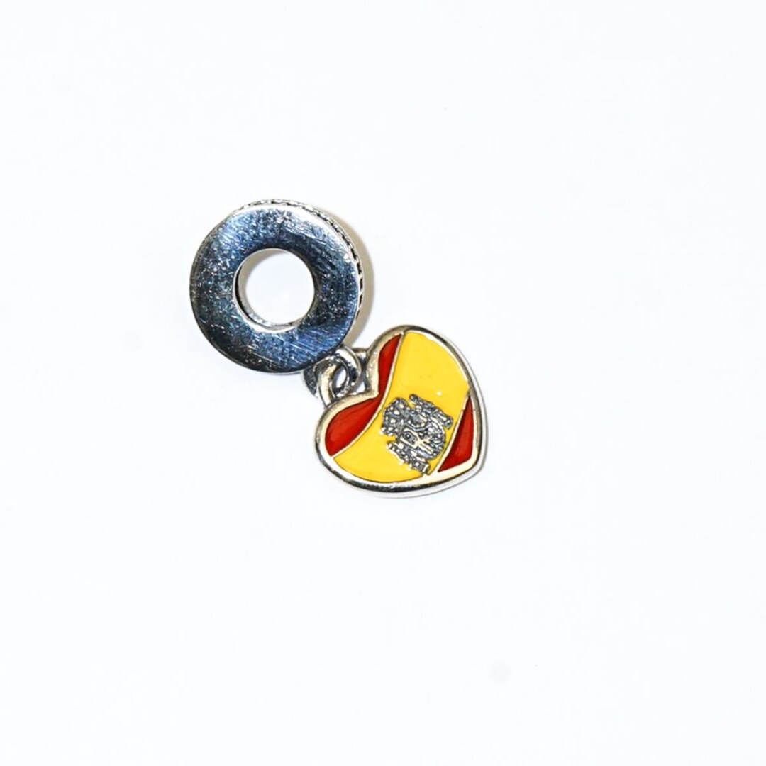 Spanish Flag Endant Charm Sterling Silver - Etsy