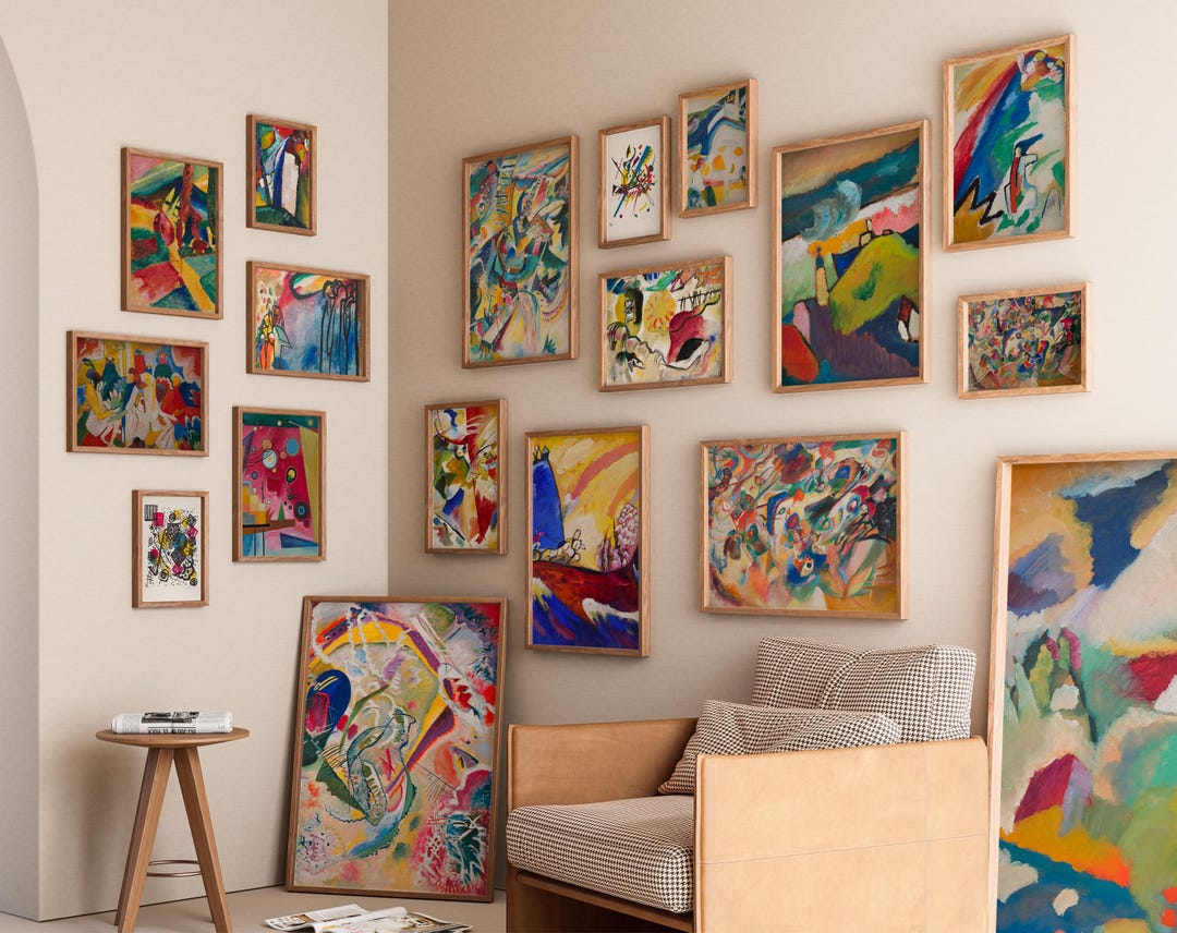 Set of 115+ Wassily Kandinsky Digital Art Prints XX Century Abstract ...