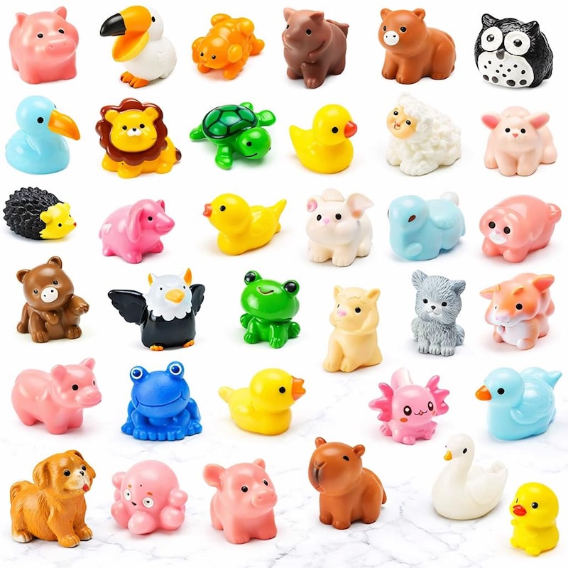 Miniature Animal Figurines - Etsy