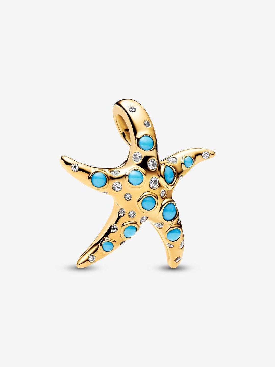 Pandora Sparkling Blue Starfish Dangle Charm - Etsy