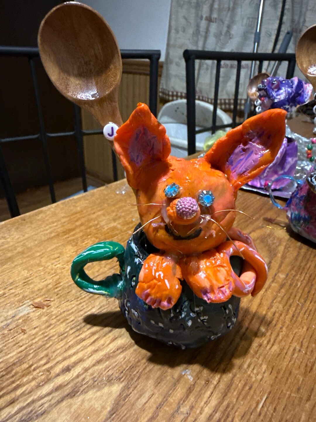 Ooak Kooky Clay Kitten in Coffee Mug - Etsy