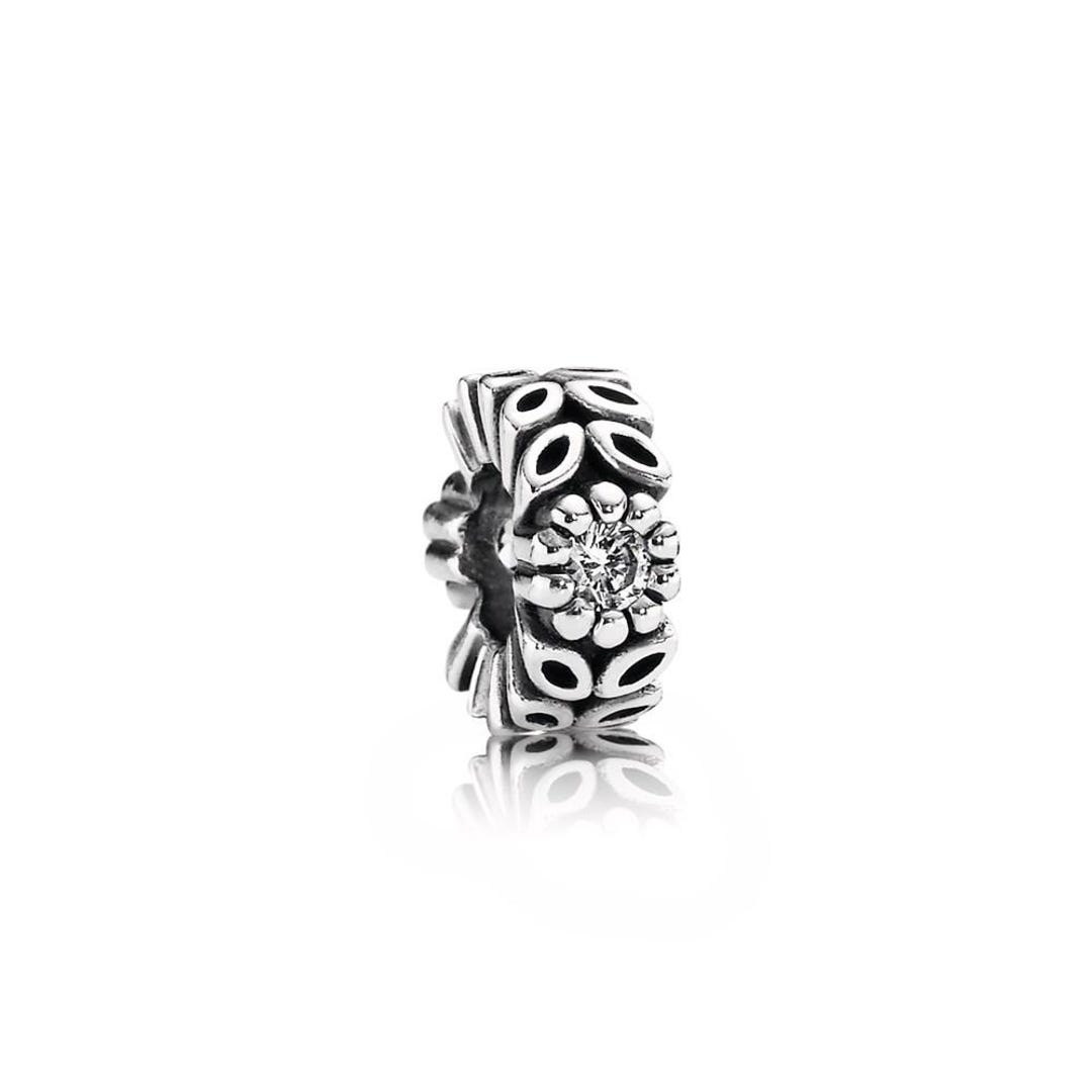 Pandora Sparkling Forest Flower Spacer Charm ALE 925 - Etsy