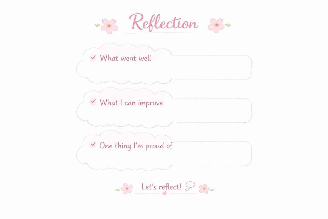 Minimal Pink Aesthetics - Digital Reflection Planner - Etsy