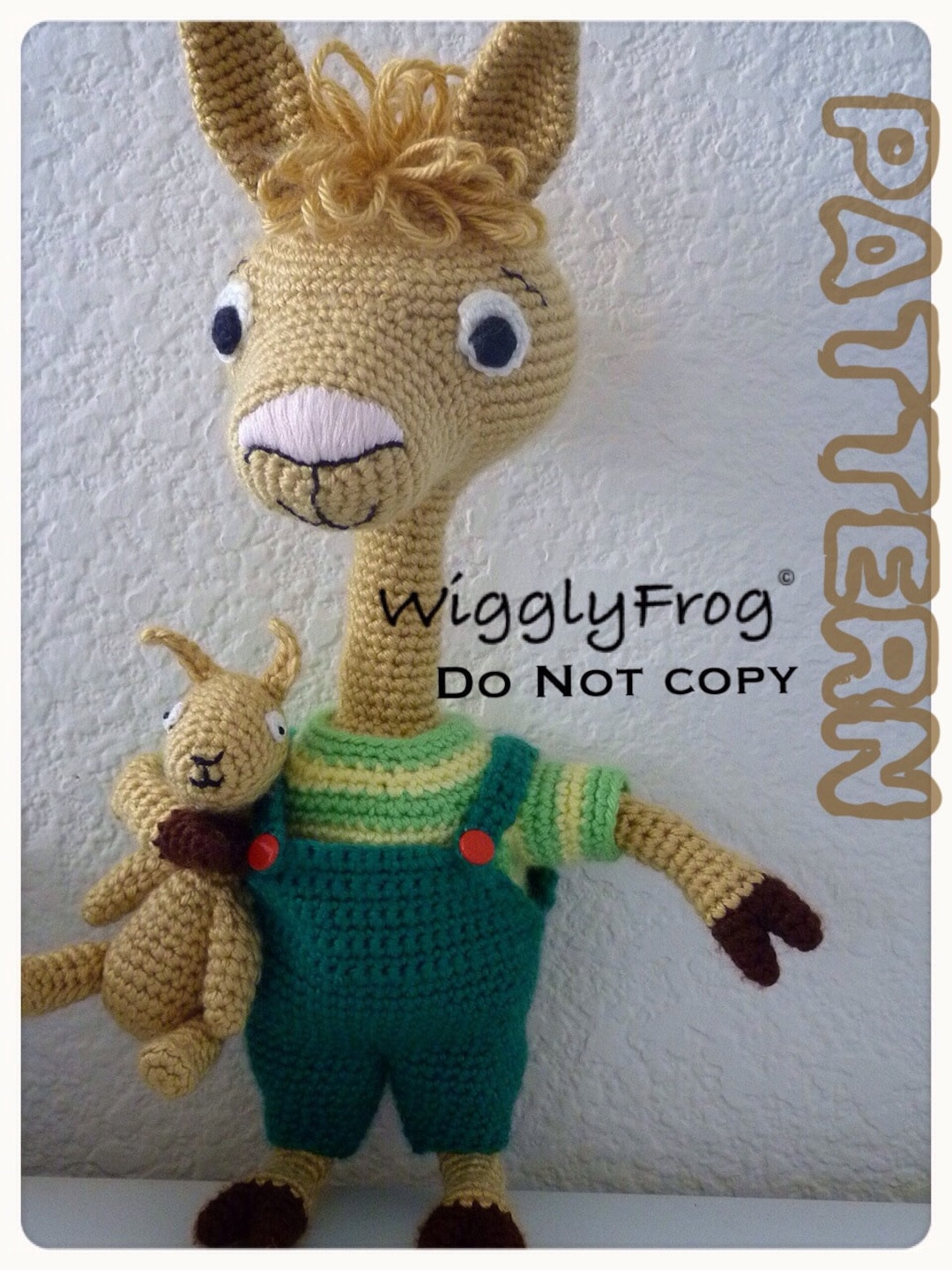 Pattern ONLY: Llama Llama & His Fuzzy Llama Toy - Amigurumi Crochet ...