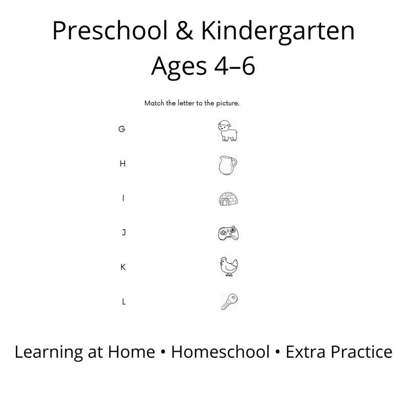 Preschool Learning Starter Pack | Alphabet Phonics Numbers Shapes ...