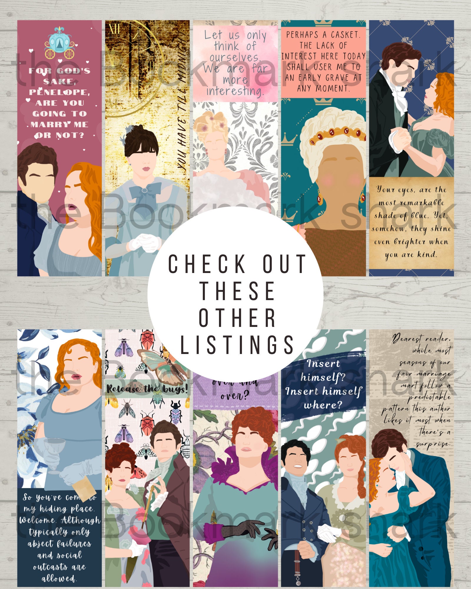 Frill Neck Girls Shirt Netflix Bridgerton Bookmarks - Premium Book ...