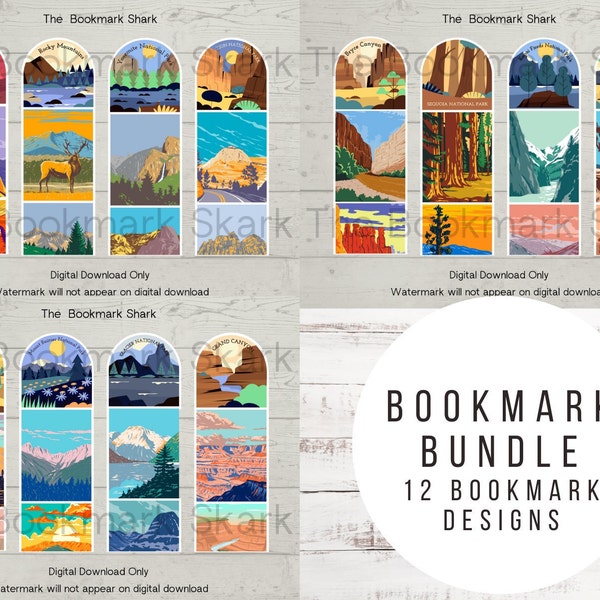 Nature Bookmark - Etsy