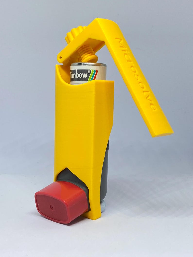 3D Printed Inhaler Aid Lever: Arthritis, Limited Hand Strength ...