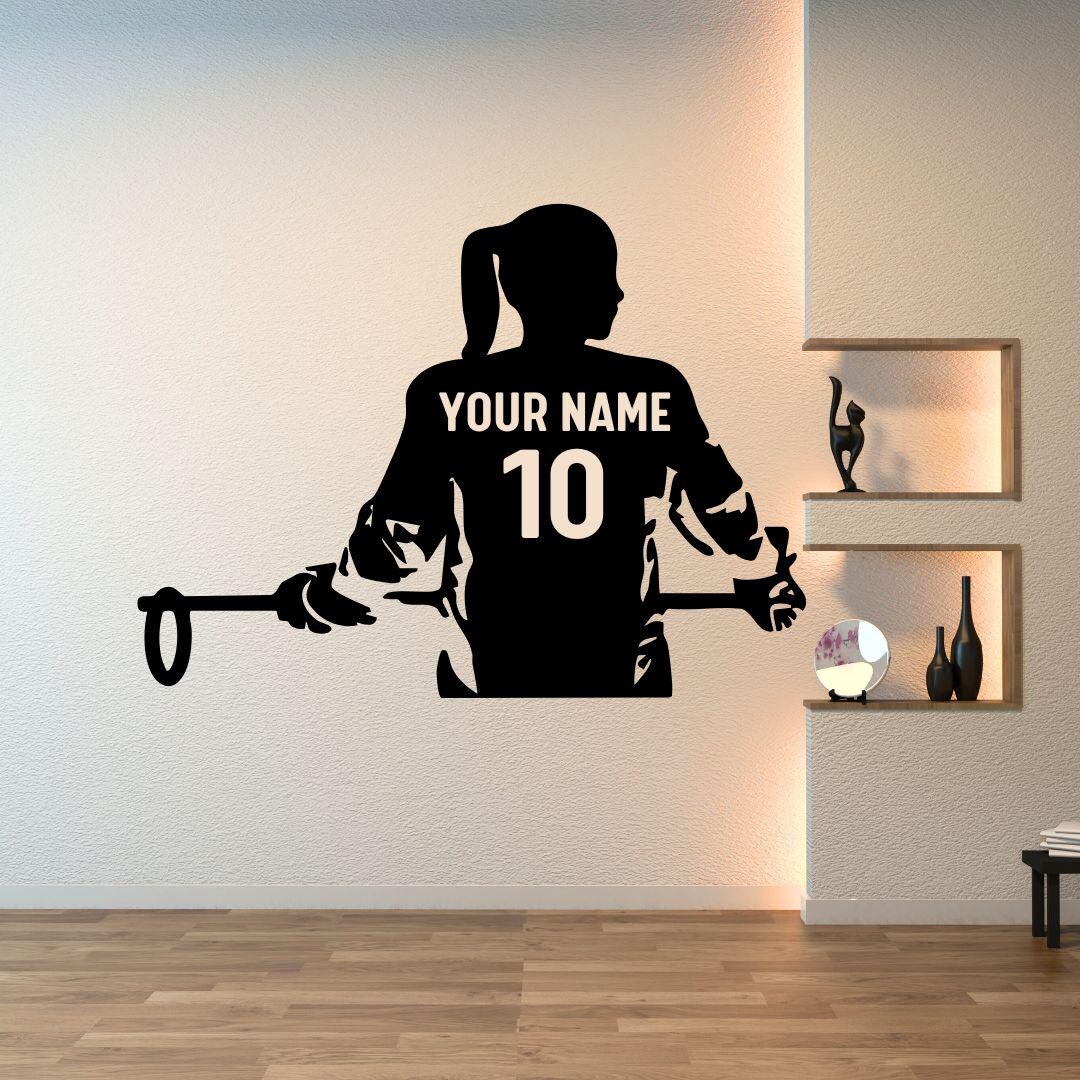 Custom Ringette Girl Vinyl Wall Decal – Athlete Room Decor - Etsy