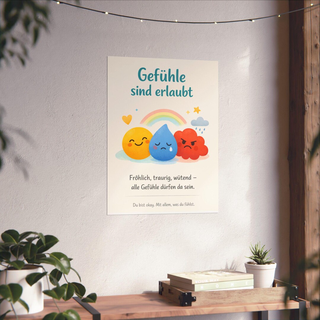 Feelings Are Allowed - Children's Poster on Feelings - Mindfulness for ...