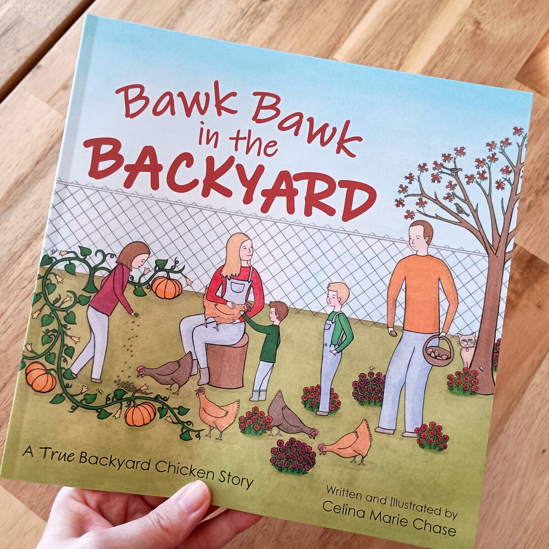 Paperback, Bawk Bawk in the Backyard, Chicken Book for Kids, Signed by the Author - Etsy