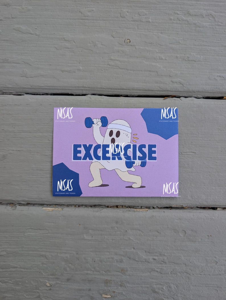 Printable Stamp/punch Card (exercise) - Etsy
