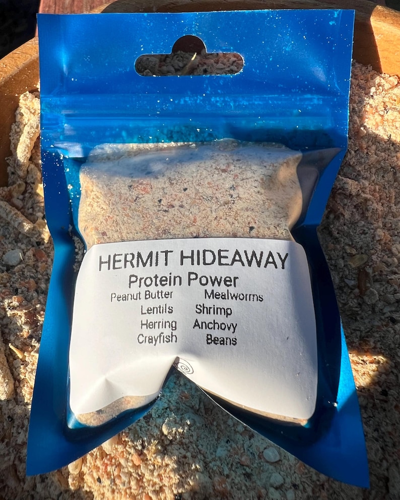 Protein Power! Hermit Crab Meal- Peanut Butter, Mealworms, Beans - Etsy