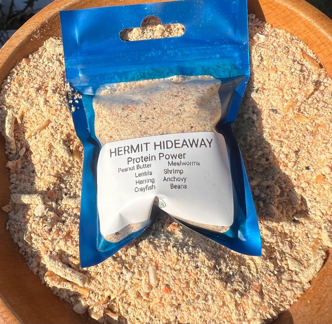 Protein Power! Hermit Crab Meal- Peanut Butter, Mealworms, Beans - Etsy
