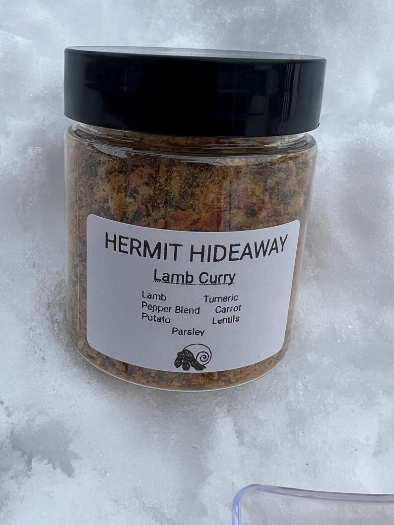 Complete Meal Trio Jars Hermit Crab Food- Set of 3- Lamb Curry, Chicken ...