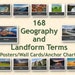 168 Geography and Landform Terms Posters / Wall Cards / Anchor Charts ...