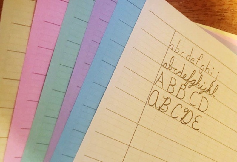 Modified French Ruled Paper (seyes Ruled) - Etsy