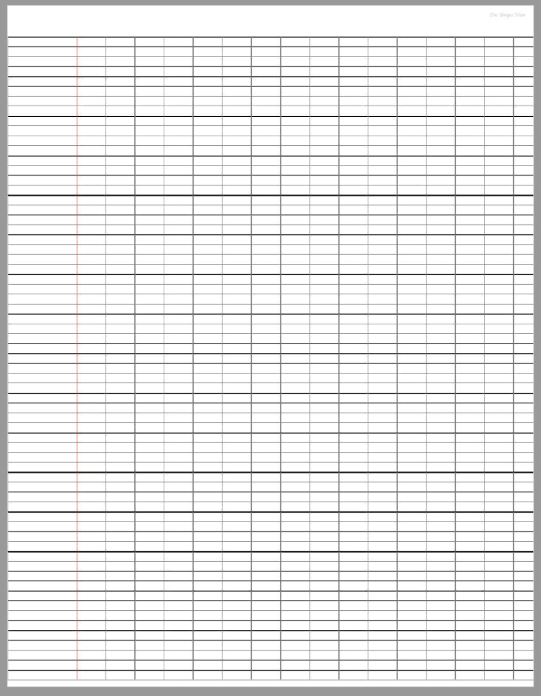 Modified French Ruled Paper (seyes Ruled) - Etsy